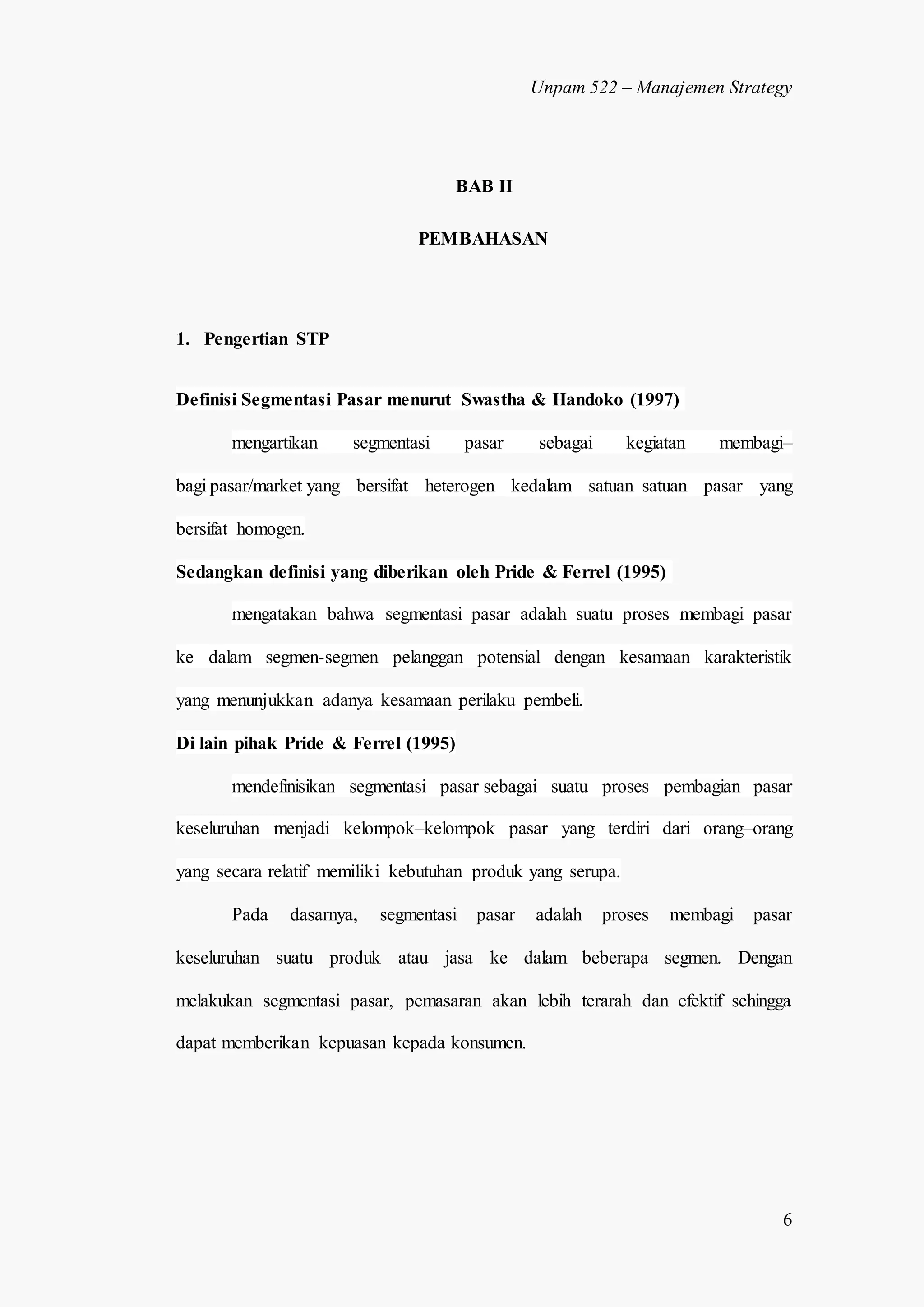 Analisis swot ( manajemen strategi ) | DOCX