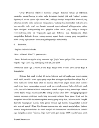 Analisis swot pt. indofood sukses makmur | PDF