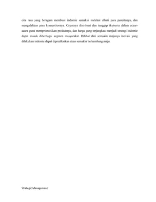 Analisis swot pt. indofood sukses makmur | PDF