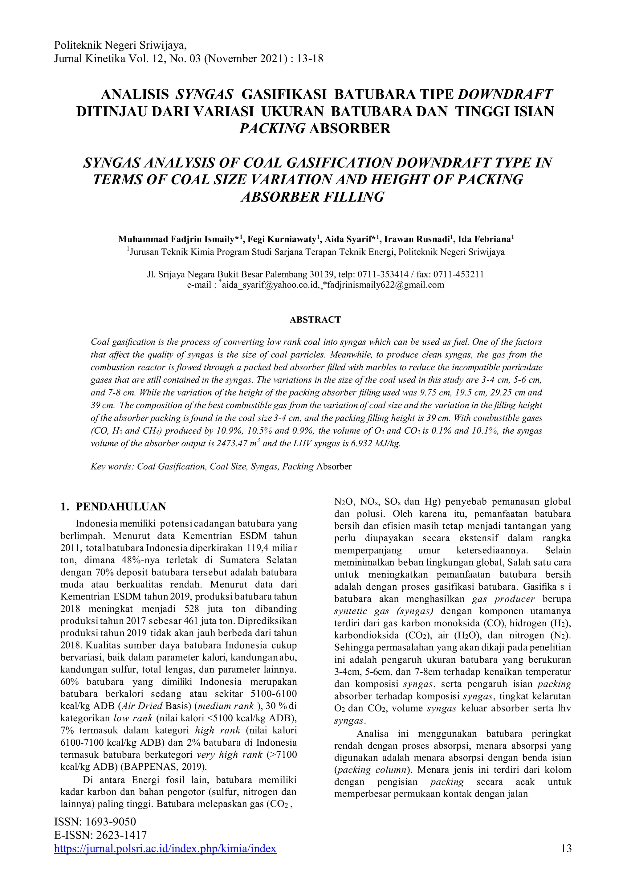 Analisis Syngas Gasifikasi Batubara.pdf