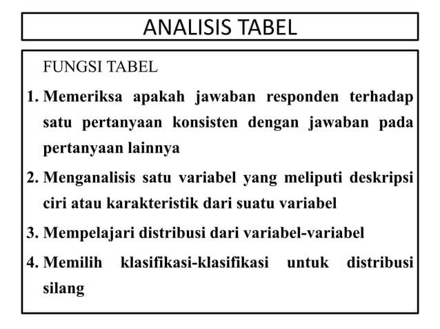 Analisis Tabel Ppt 0834