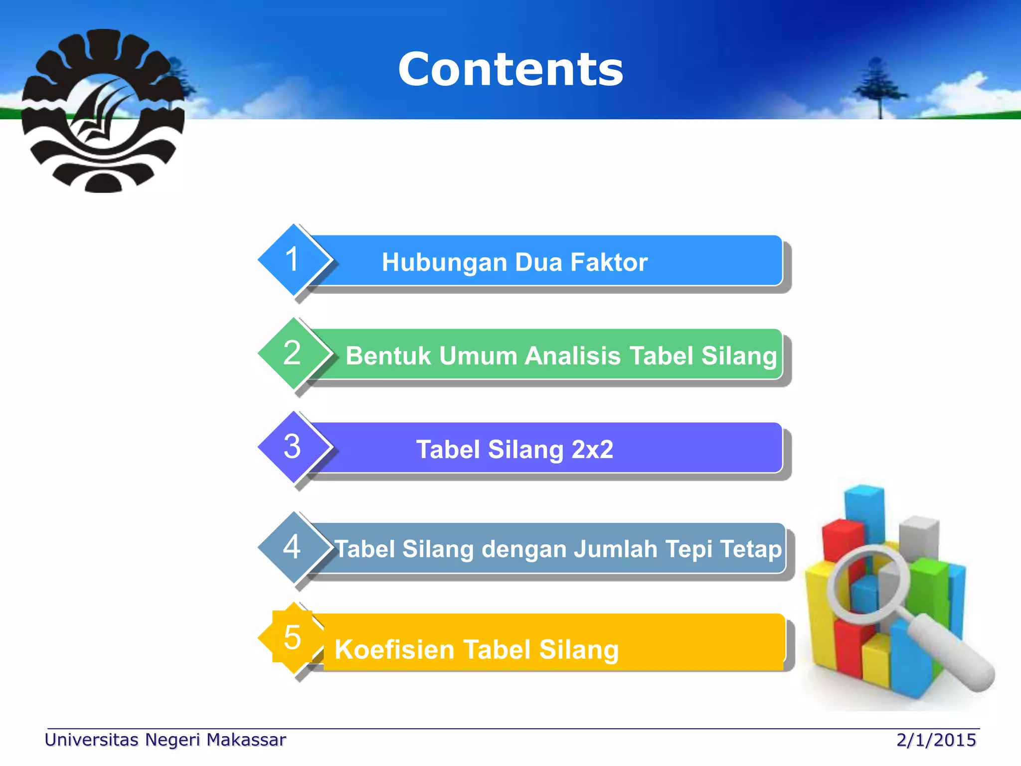 Analisis tabel silang | PPTX