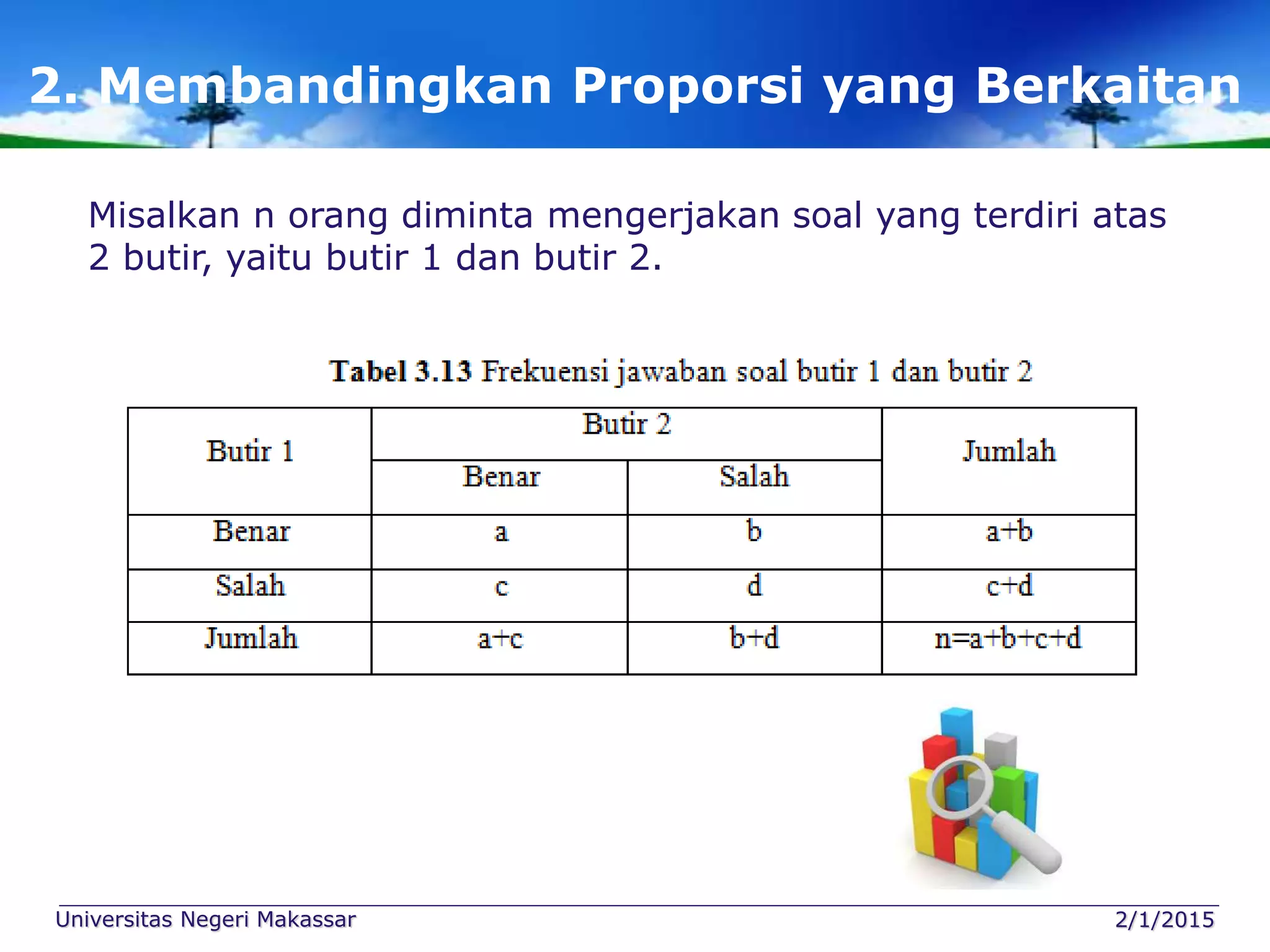 Analisis tabel silang | PPTX