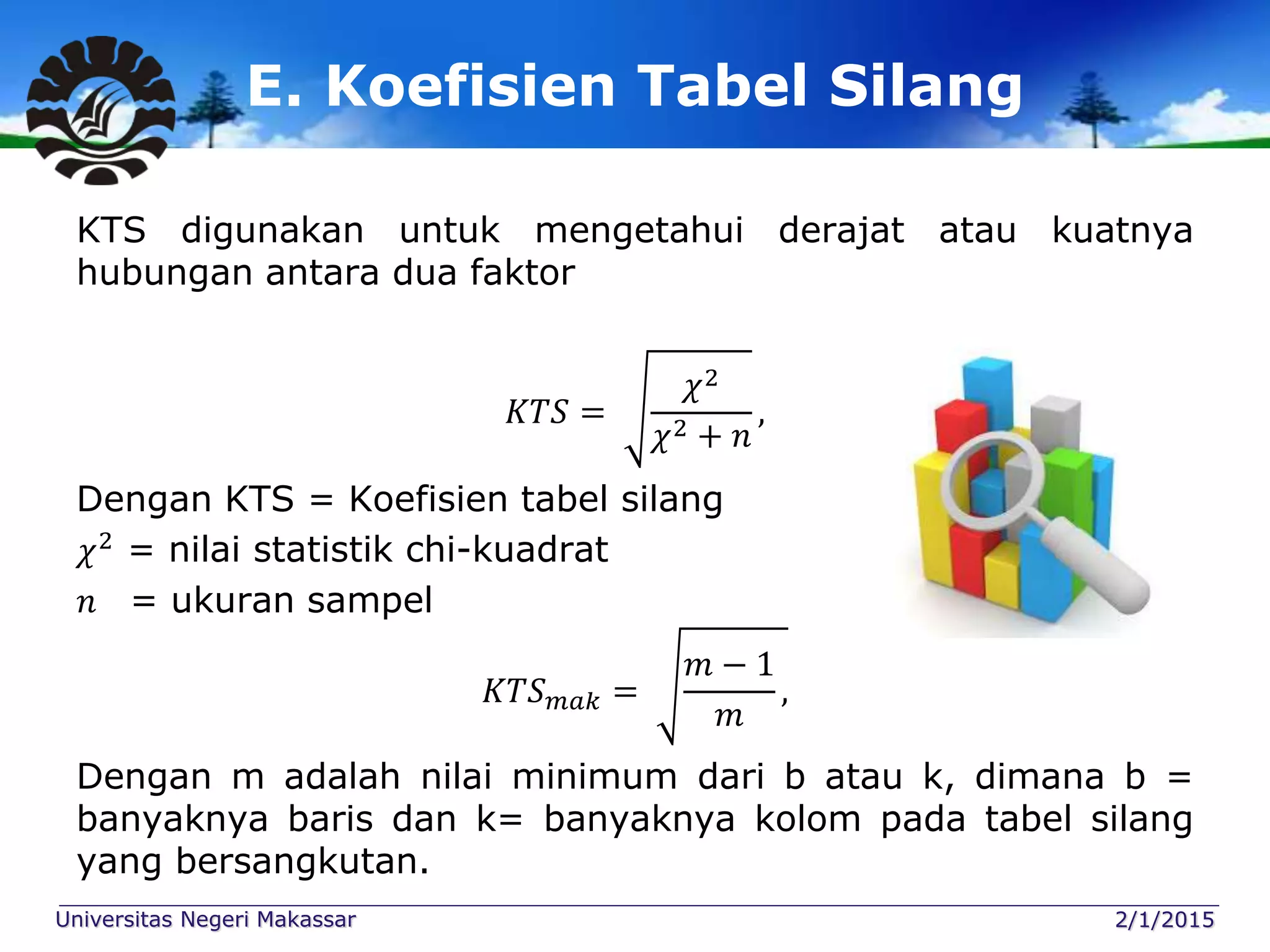 Analisis tabel silang | PPTX