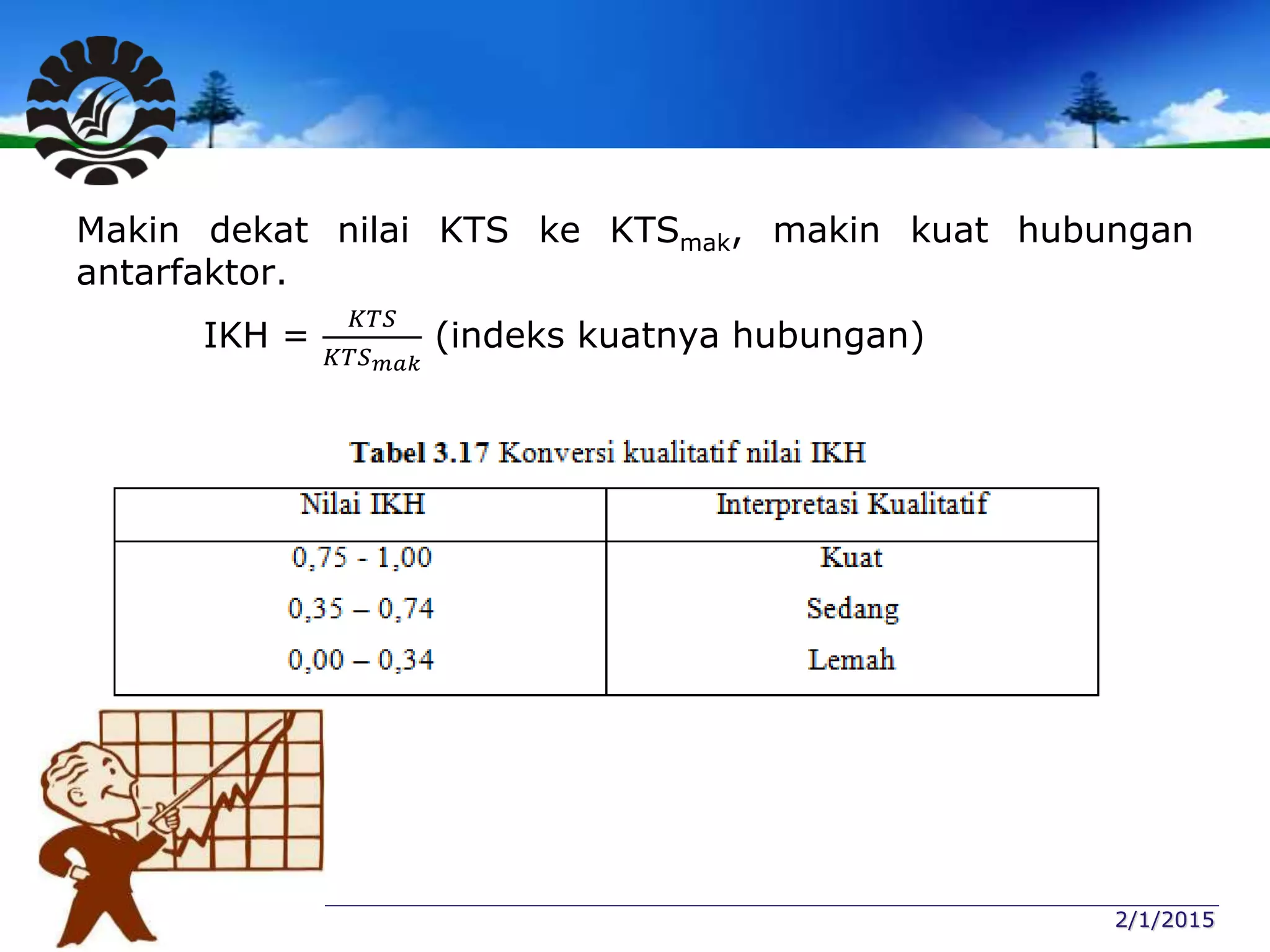Analisis tabel silang | PPTX