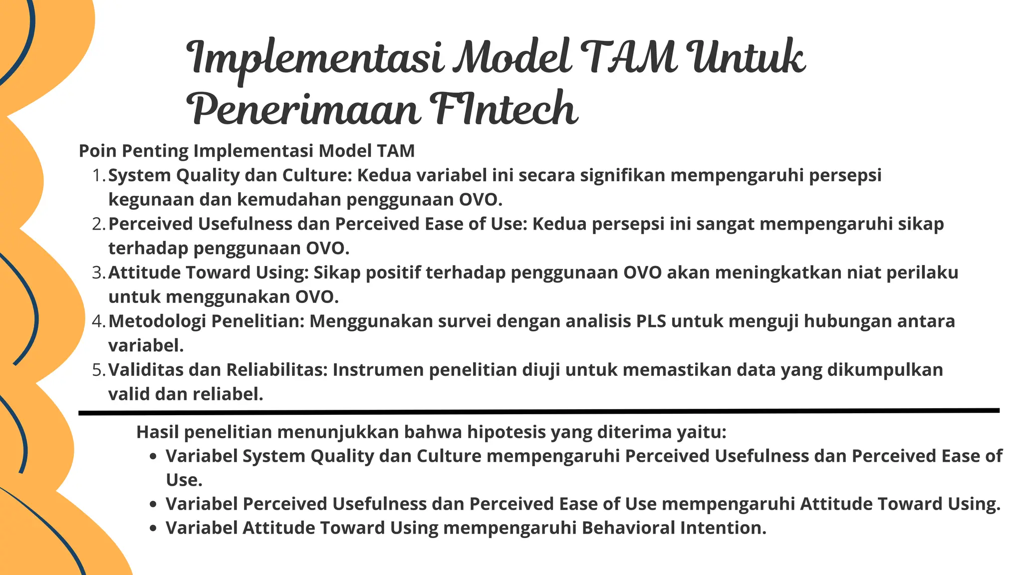 Contoh Penelitian Financial Technology Menggunakan Analisis TAM | PDF