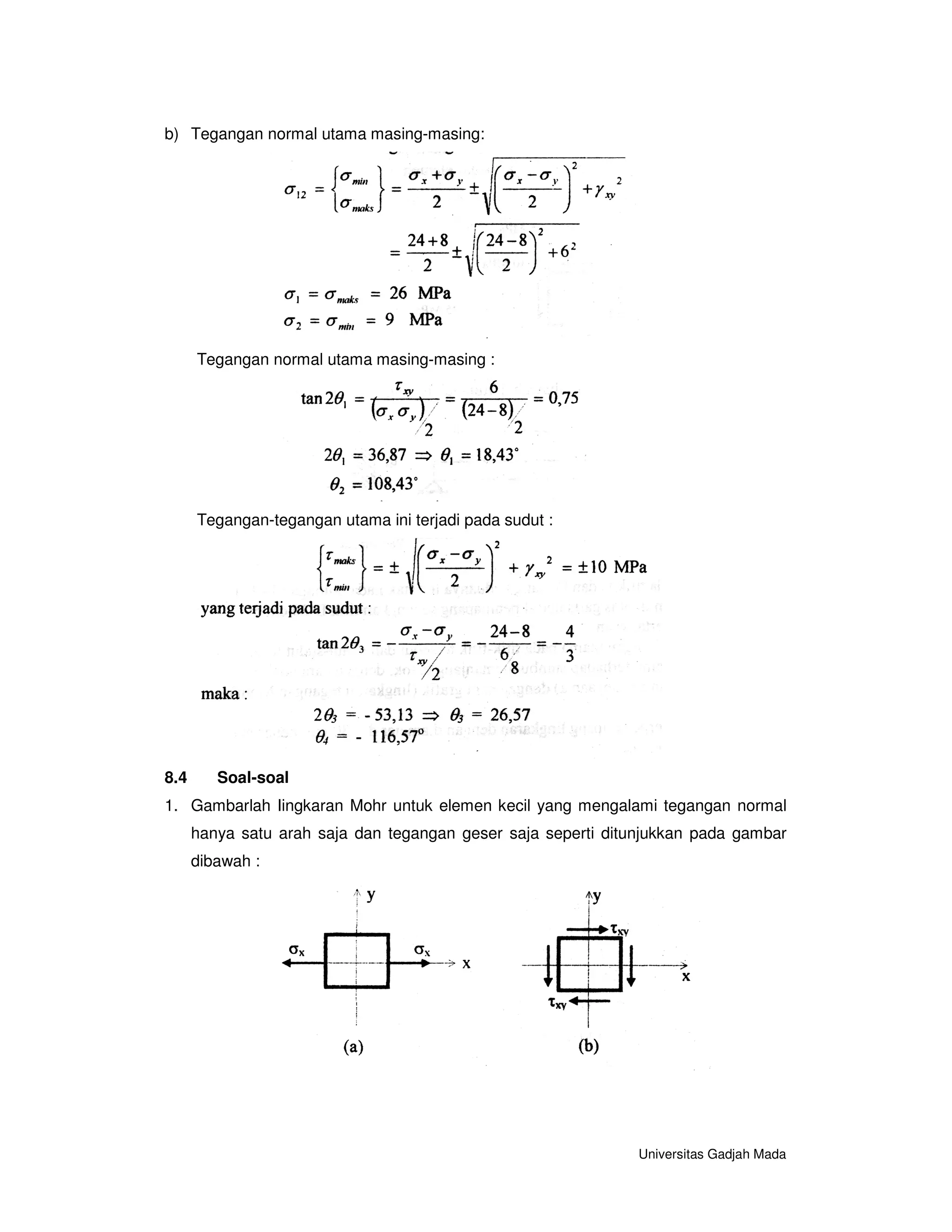 Analisis tegangan dan regangan bidang | PDF
