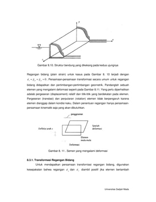 Analisis tegangan dan regangan bidang | PDF