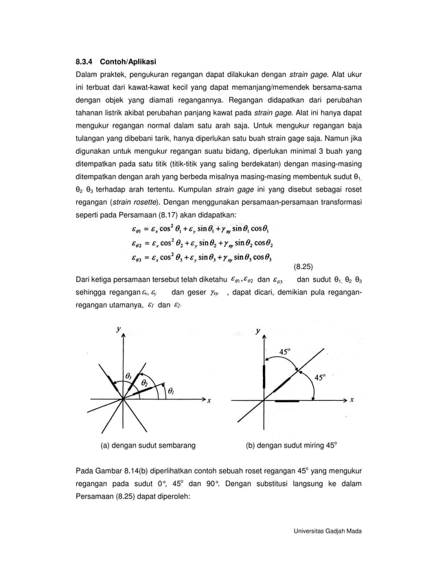 Analisis tegangan dan regangan bidang | PDF