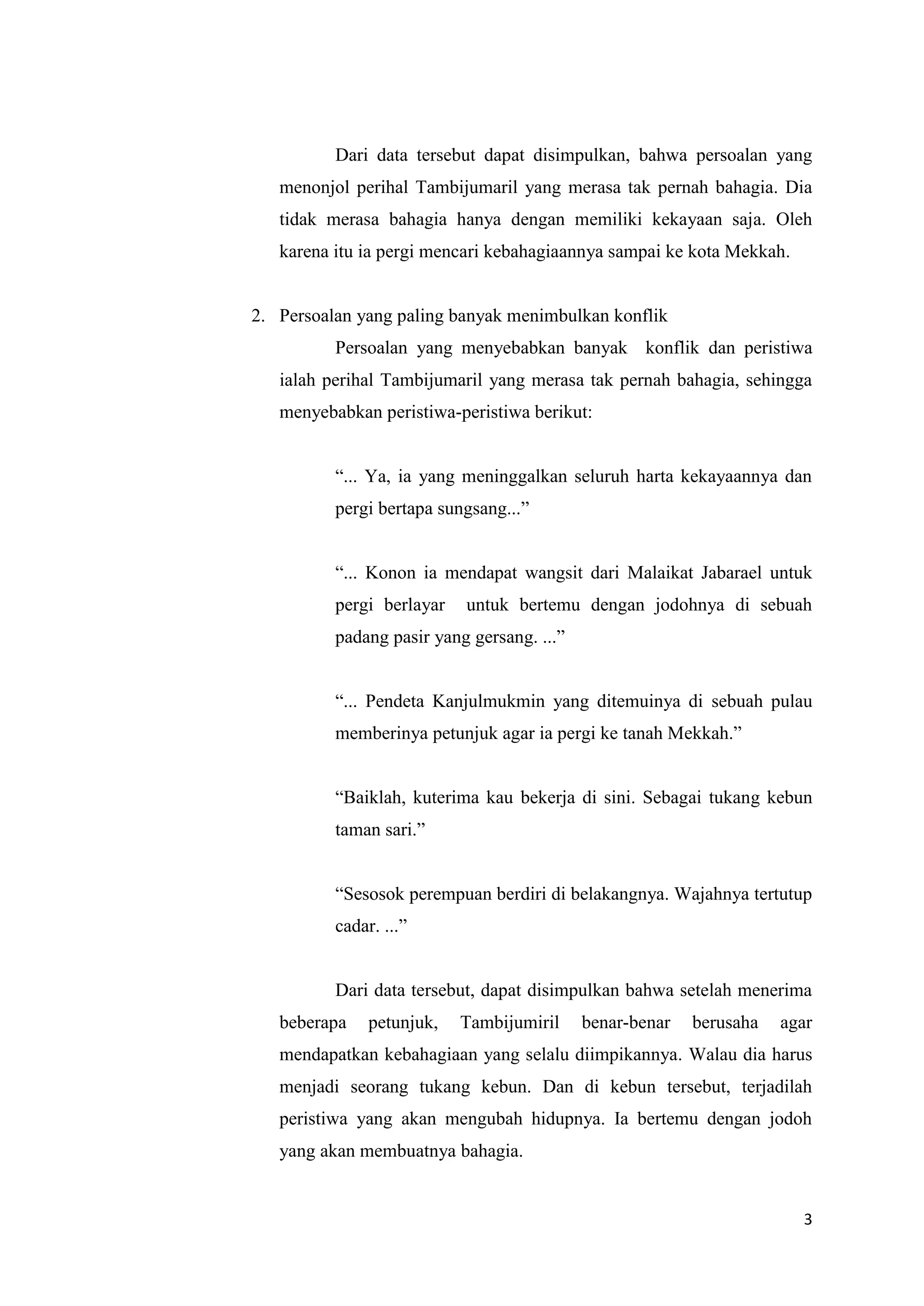 Analisis tematik cerpen siti mahiya karya Gunawan Maryanto | DOCX