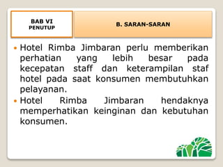 Analisis tingkat kepuasan konsumen terhadap kualitas pelayanan pada | PPTX