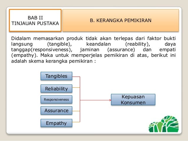 Analisis tingkat kepuasan konsumen terhadap kualitas pelayanan pada Analisis tingkat kepuasan konsumen terhadap kualitas pelayanan pada