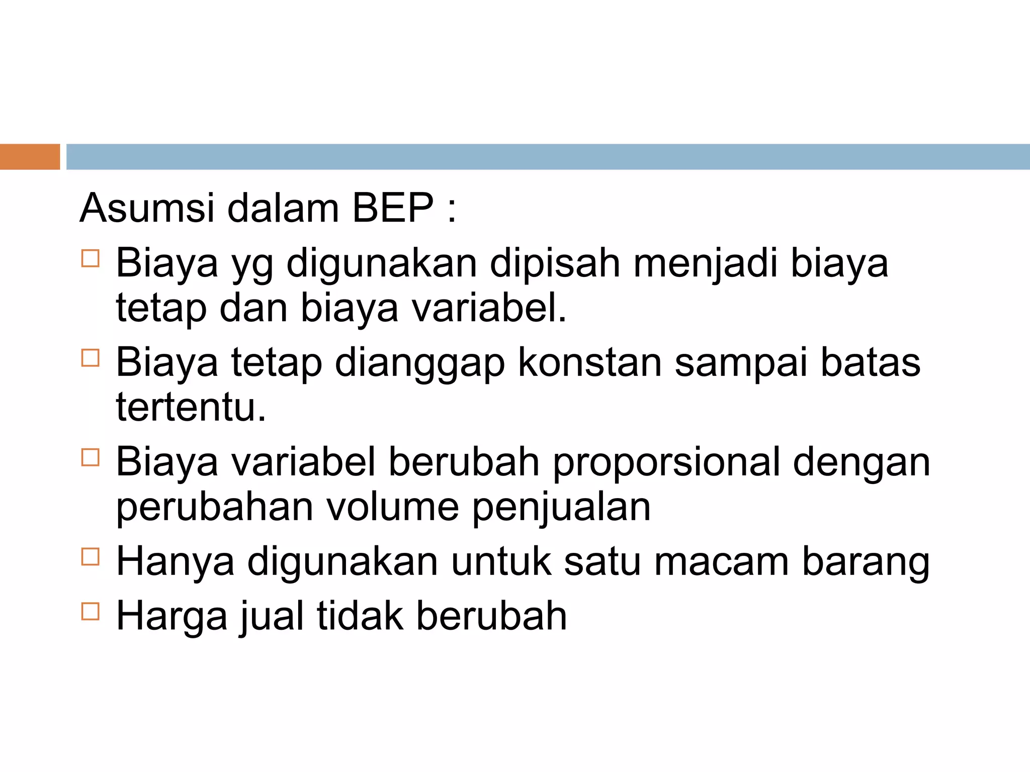 Analisis titik impas | PPT