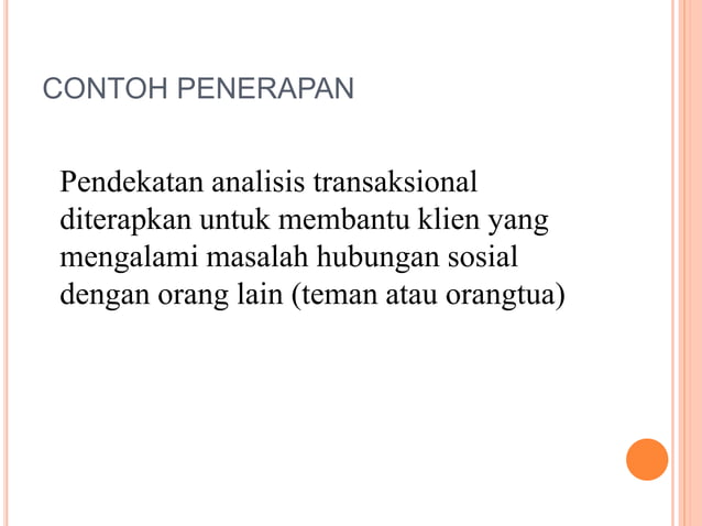 Analisis transaksional | PPT