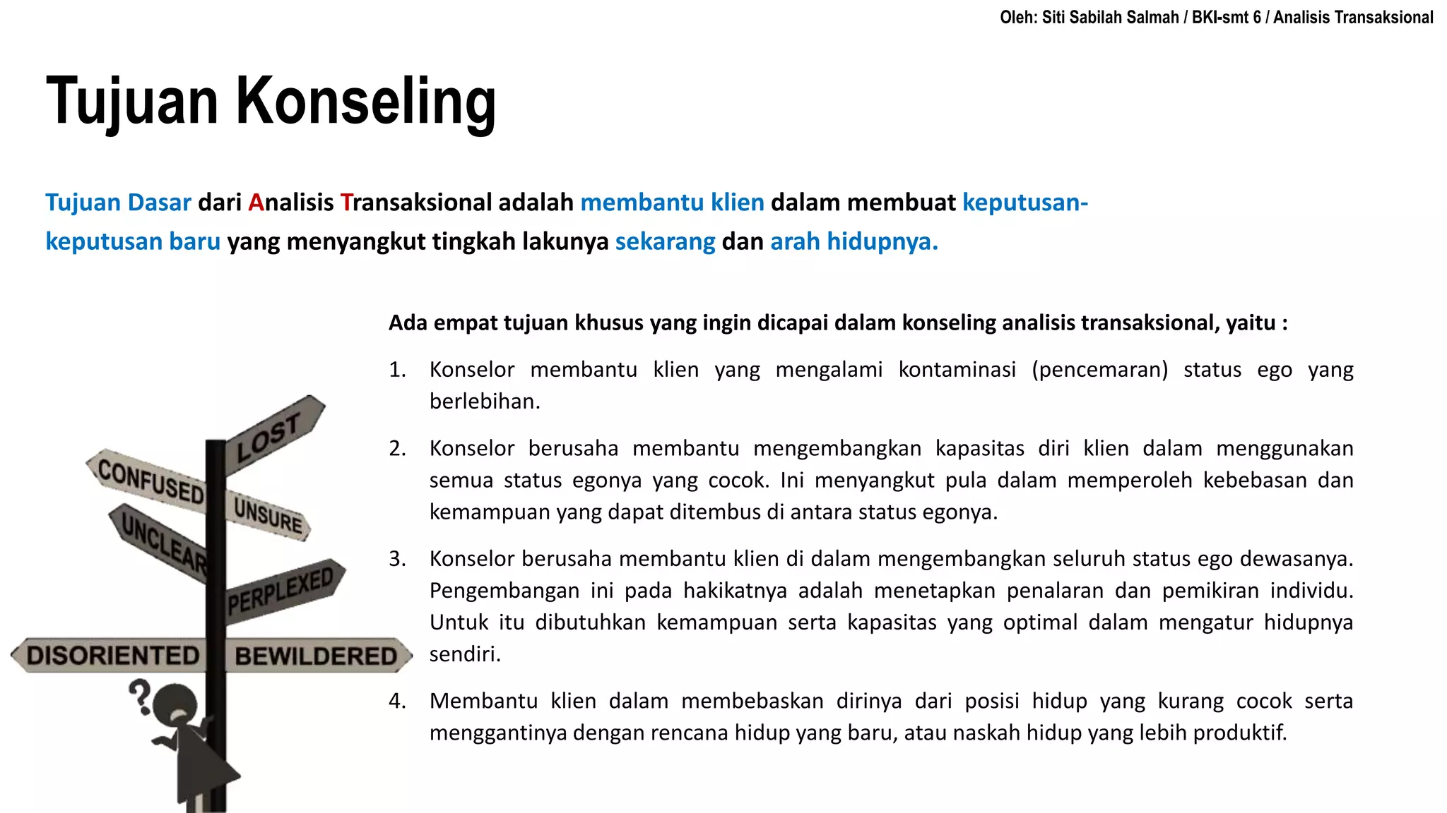 Pendekatan Konseling "Analisis transaksional" | PPTX