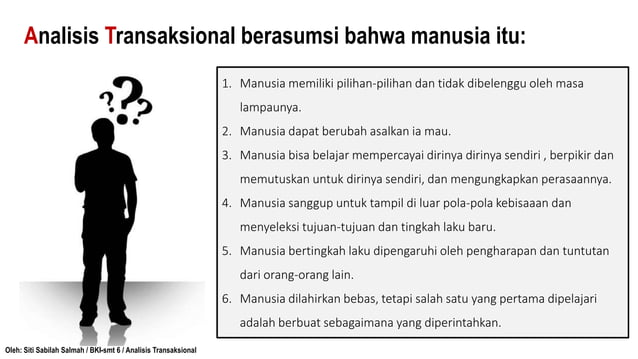 Pendekatan Konseling "Analisis transaksional" | PPTX