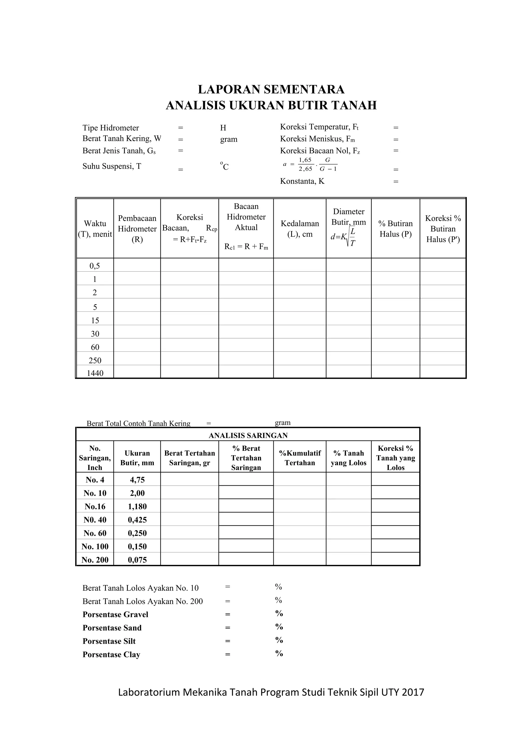 Analisis ukuran butir fix | PDF