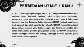 Analisis Fungsi, variabel, objek penelitian dan perbedaan UTAUT 2.pdf
