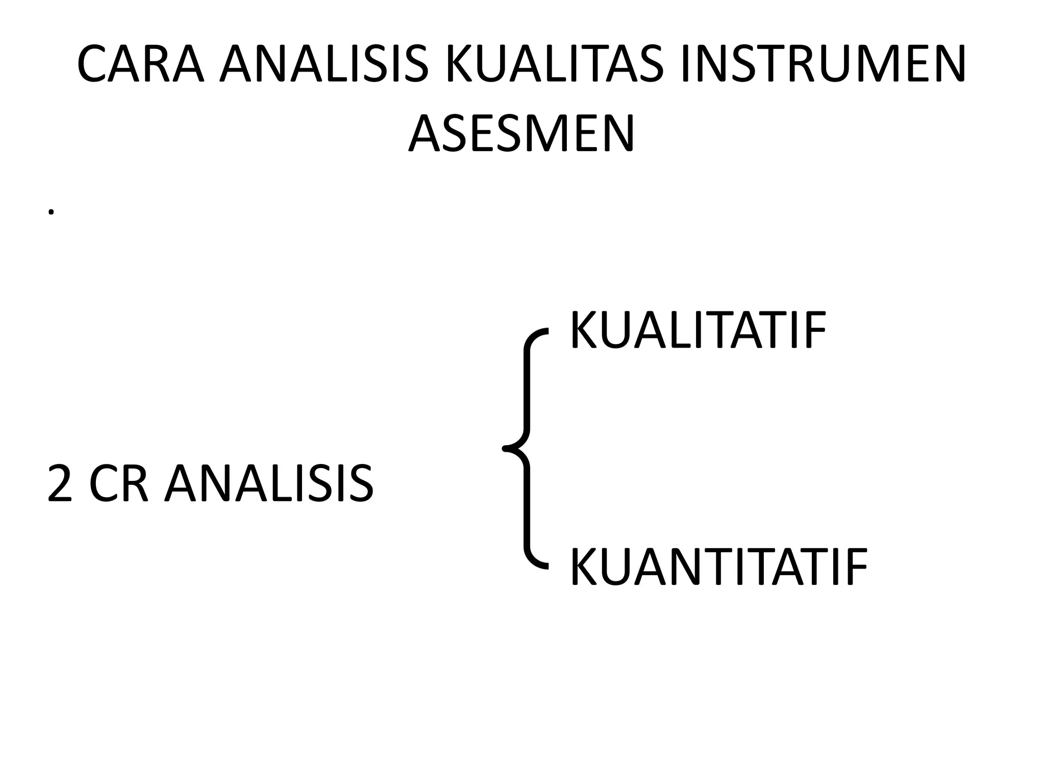 Analisis validitas instrumen | PPTX