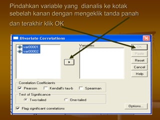 Analisis validitas instrumen | PPTX