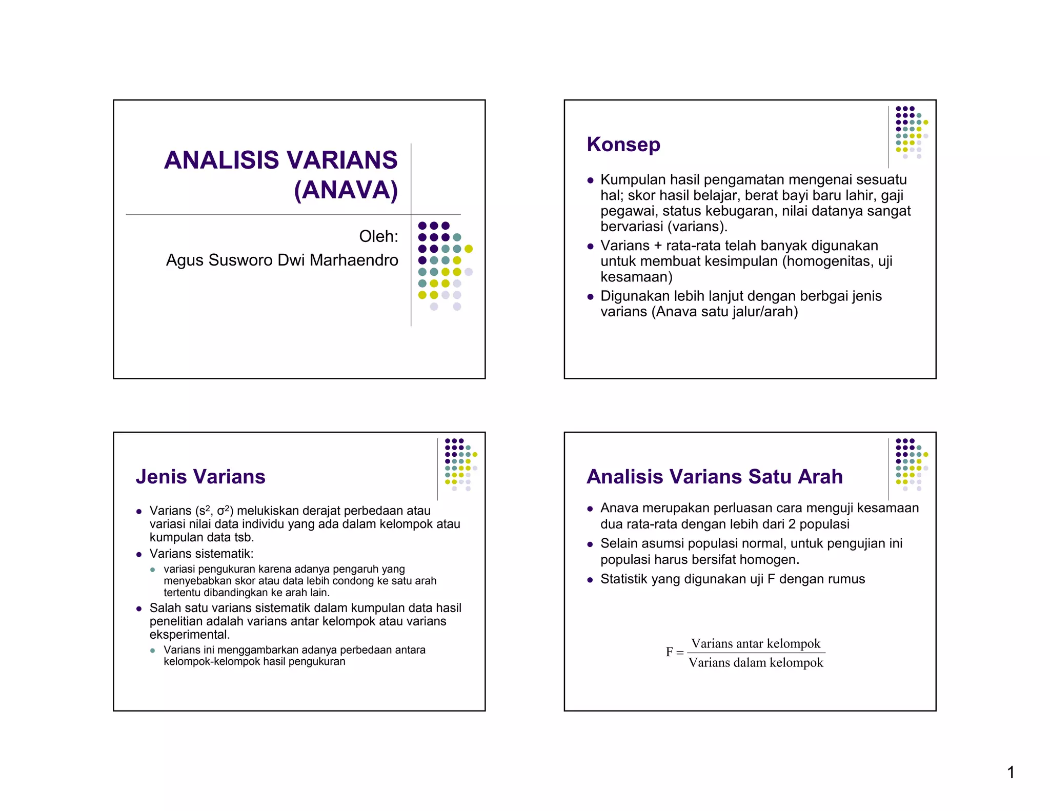 Analisis varian | PDF