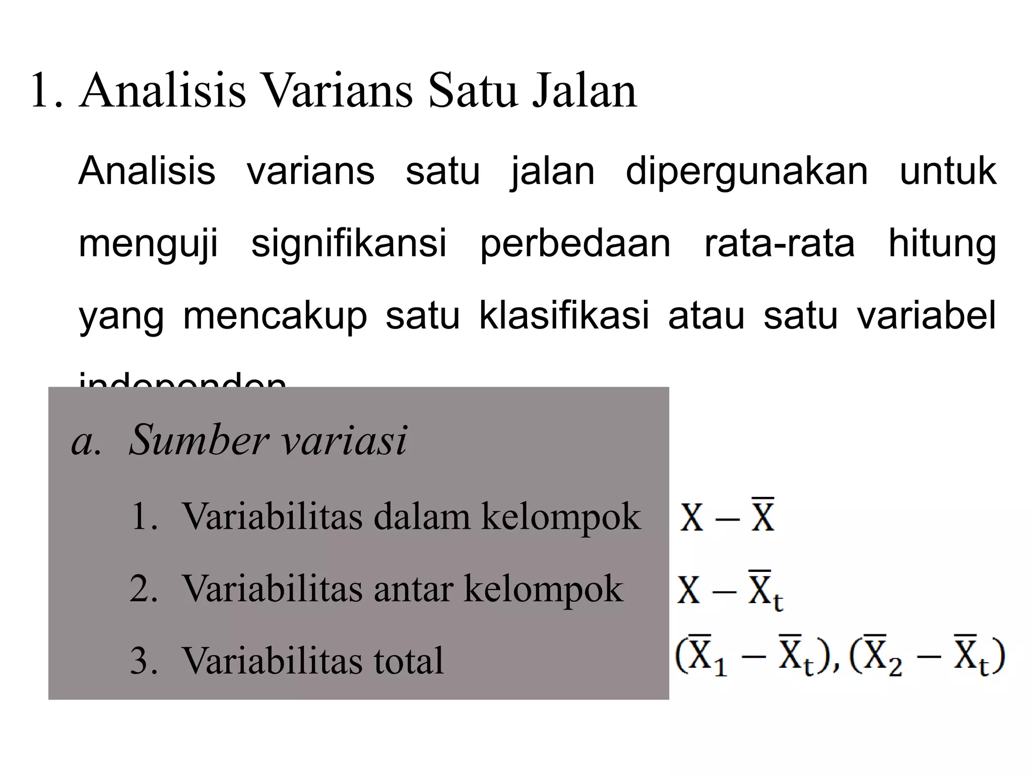 Matematika Analisis varians | PPTX