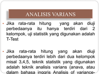 Matematika Analisis varians | PPTX