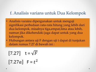 Matematika Analisis varians | PPTX