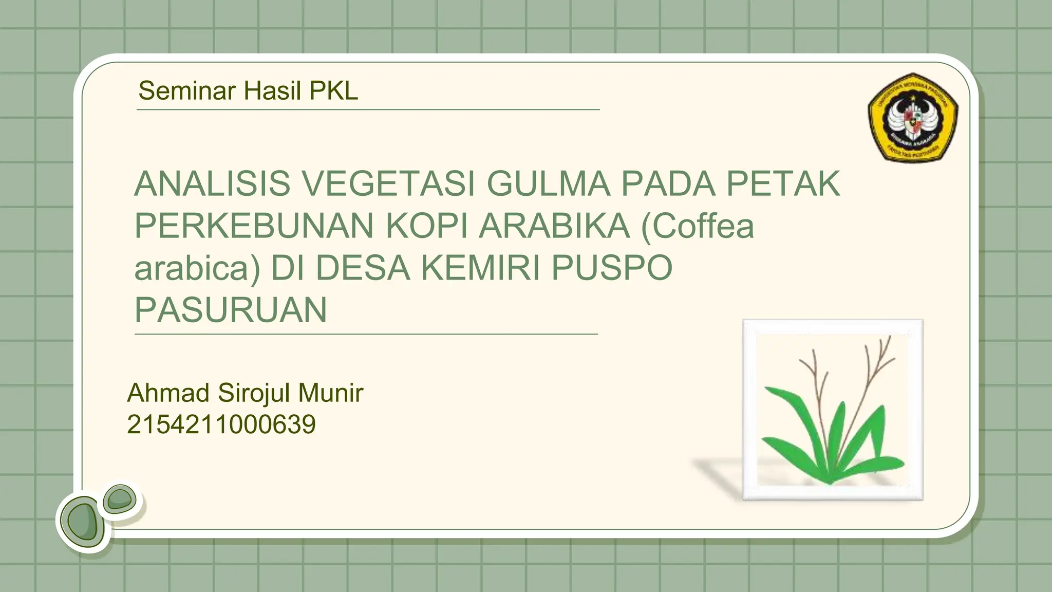 Analisis Vegetasi gulma tanaman kopi.pptx