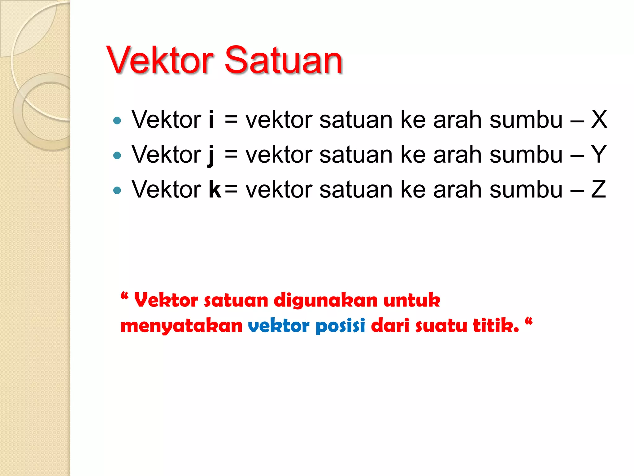 Analisis vektor | PPTX