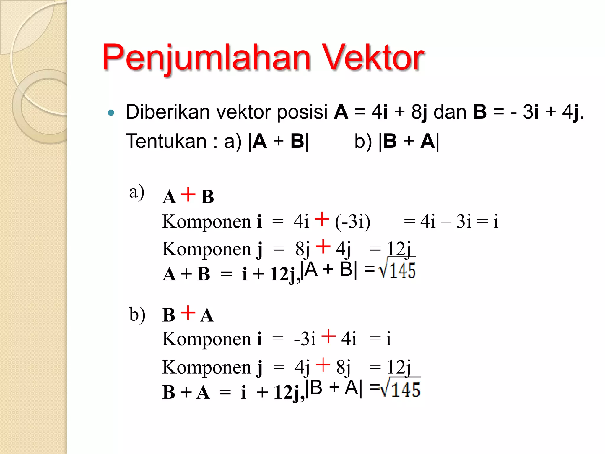 Analisis vektor | PPTX