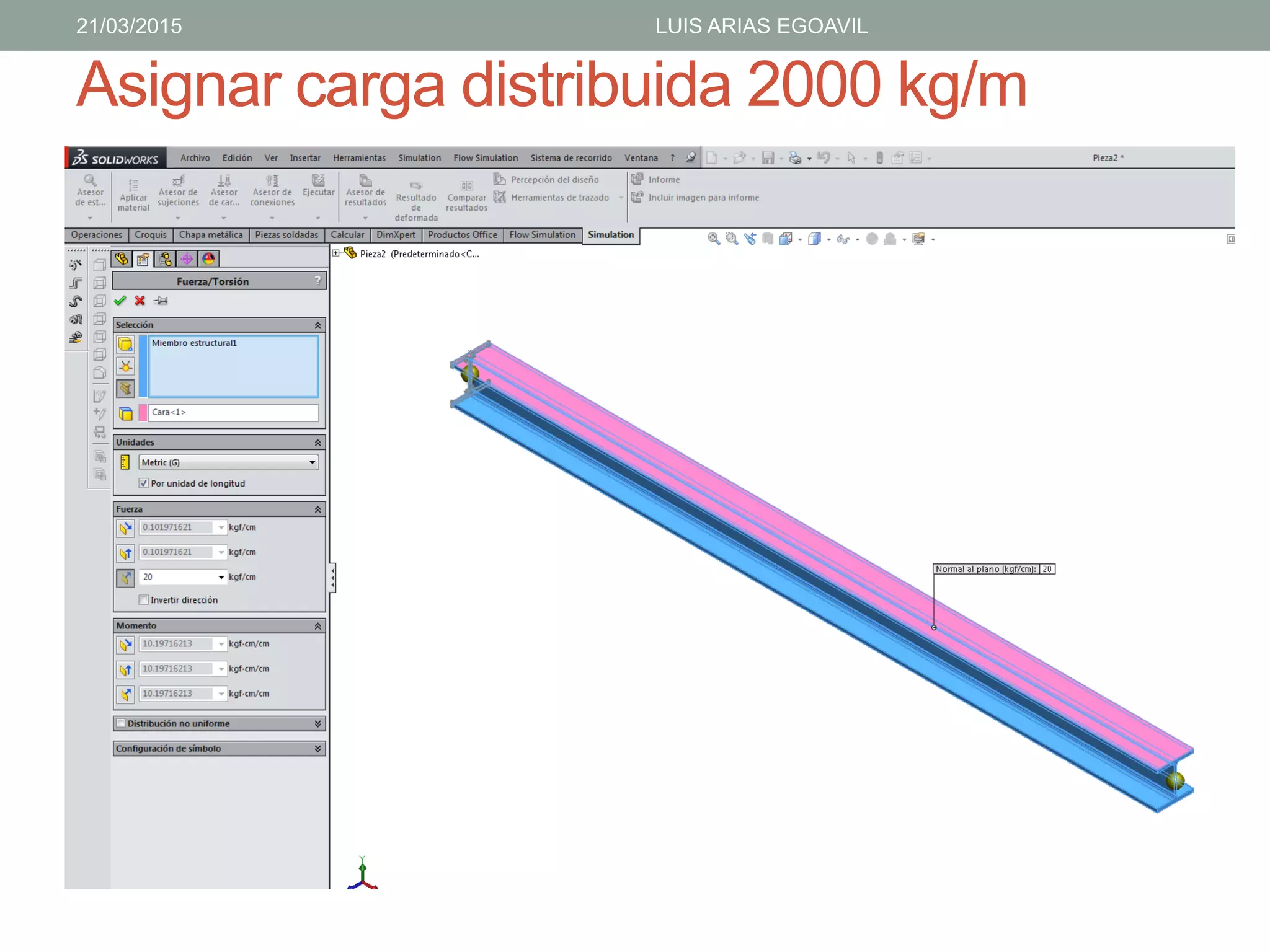 Analisis vigas voladizo solidworks | PDF