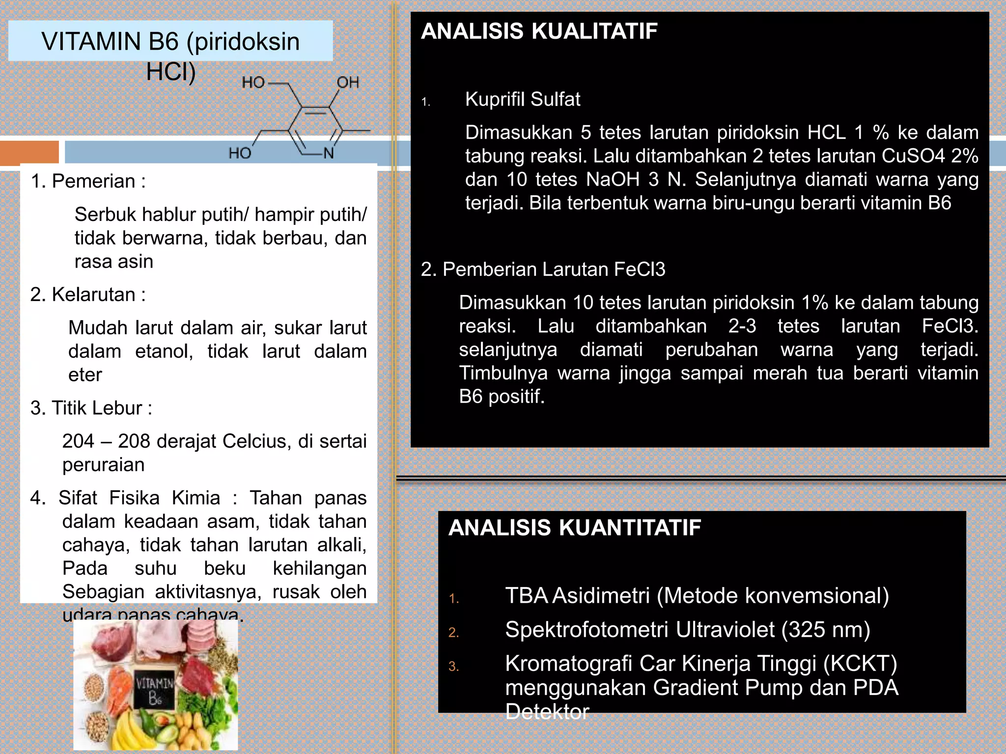 Analisis Kualitatif dan Kuantitatif Vitamin | PPTX