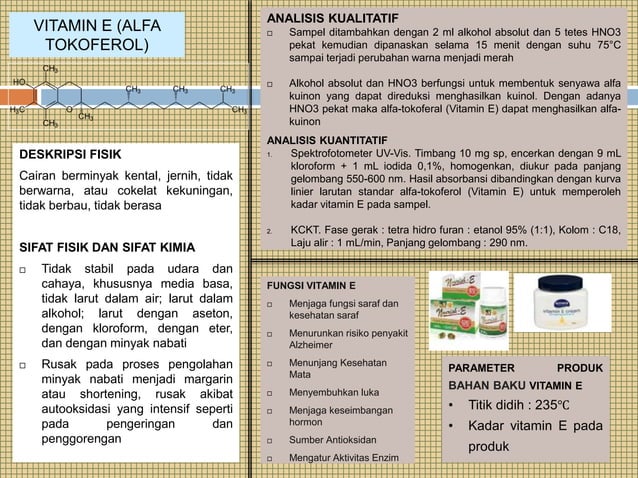 Analisis Kualitatif dan Kuantitatif Vitamin | PPTX