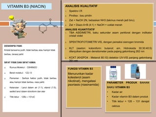 Analisis Kualitatif dan Kuantitatif Vitamin | PPTX