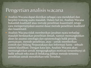 Analisis wacana | PPTX