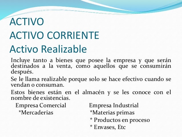 Que Es Activo Realizable A Largo Plazo - Marcus Reid