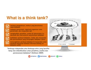 Analis Kebijakan dan Policy Think Tank | PDF