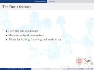 SAPERE Analysis tools | PPT