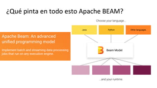 Analitica de datos en tiempo real con Apache Flink y Apache BEAM | PPT