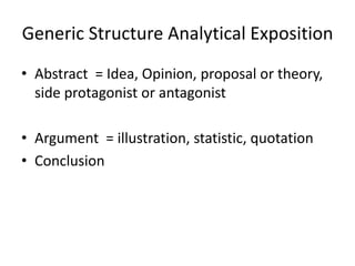 Analytical exposition smart group | PPT