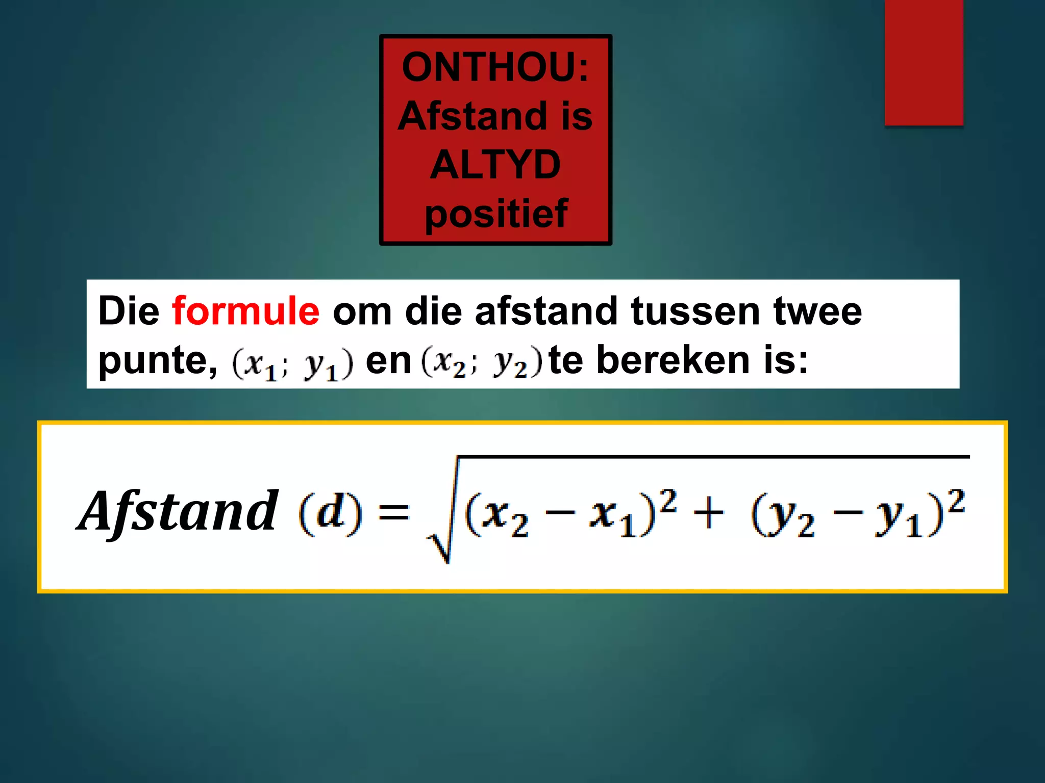 Analitiese meetkunde | PPTX