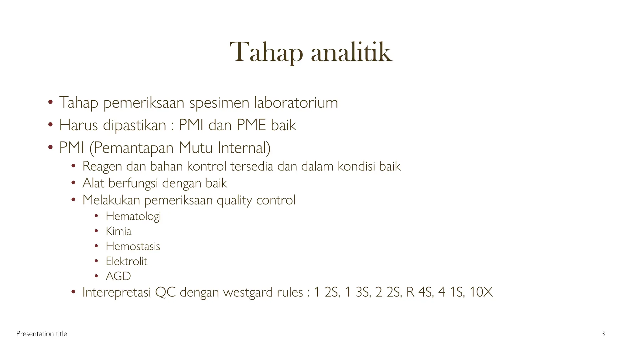 Analitik dan pasca analitik pemeriksaan laboratorium | PDF