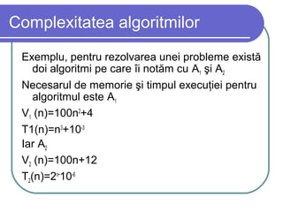 Analiza algoritmilor. Masurarea volumului | PPT