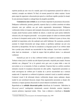 Analiza discursului politic | DOC