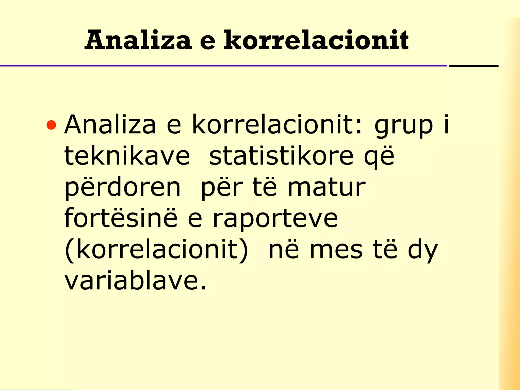 Analiza e regresionit dhe korrelacionit | PDF