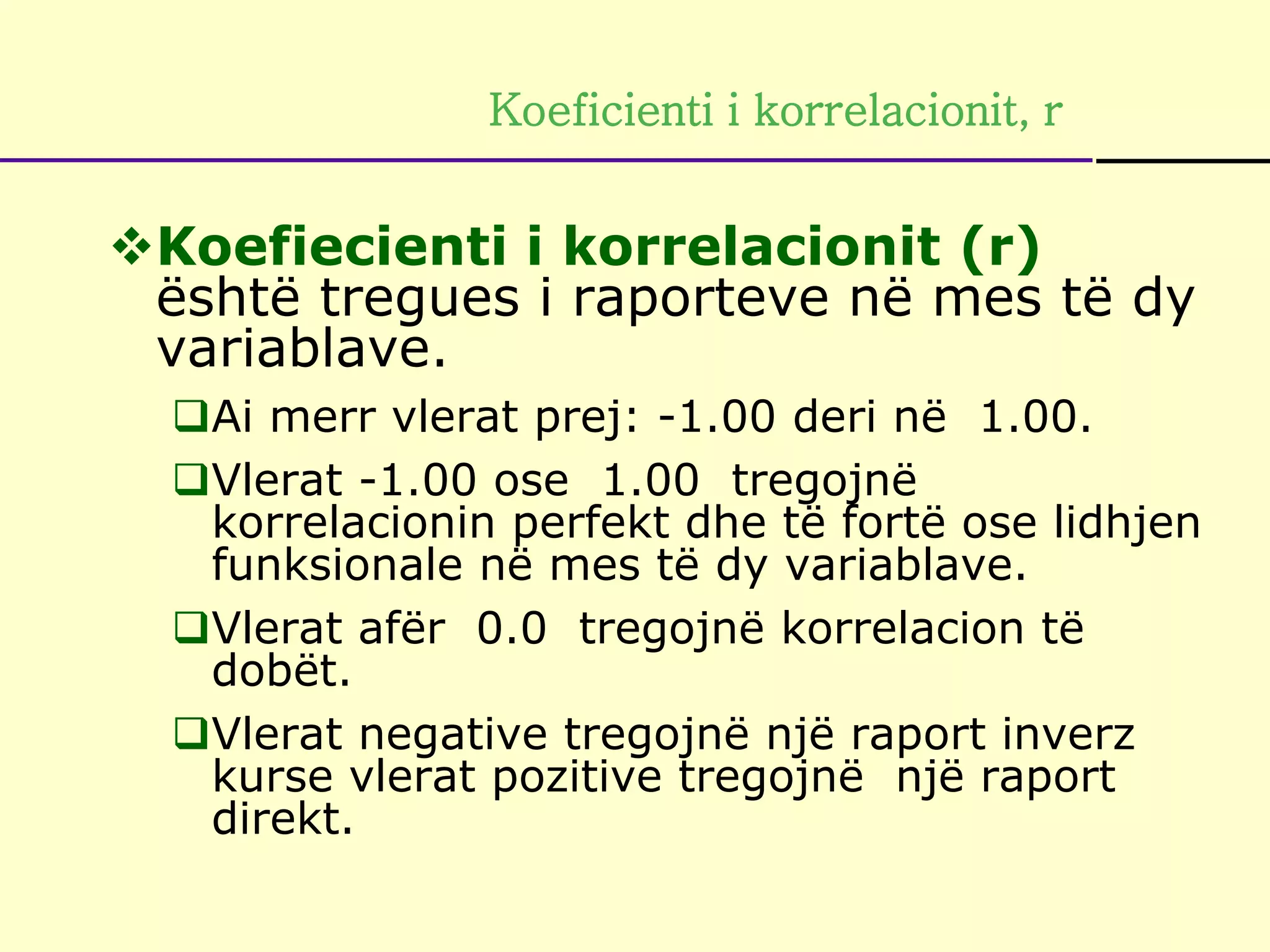 Analiza e regresionit dhe korrelacionit | PDF