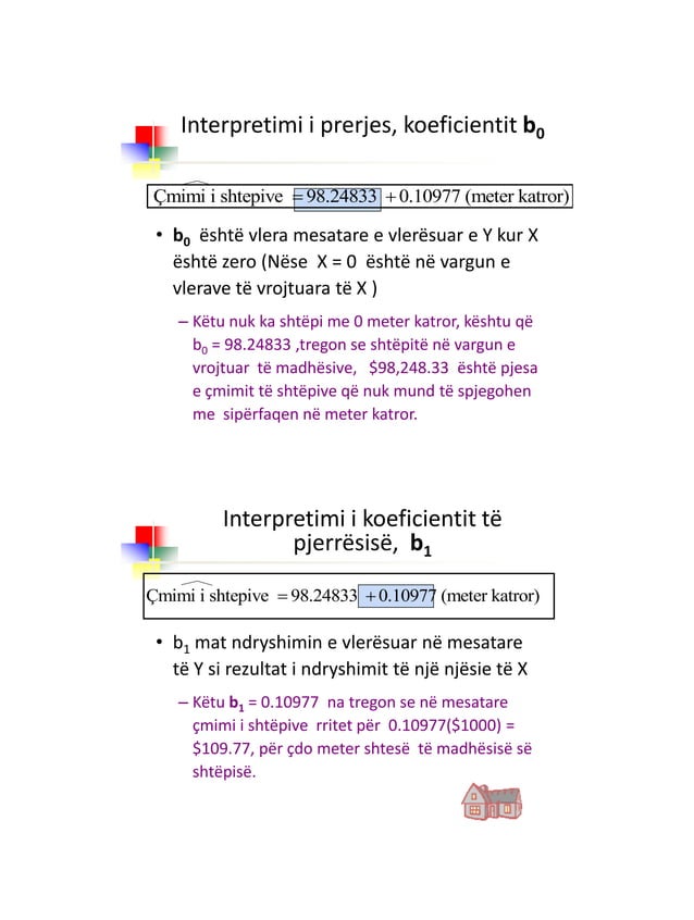 Analiza e thjeshte e regresionit | PDF