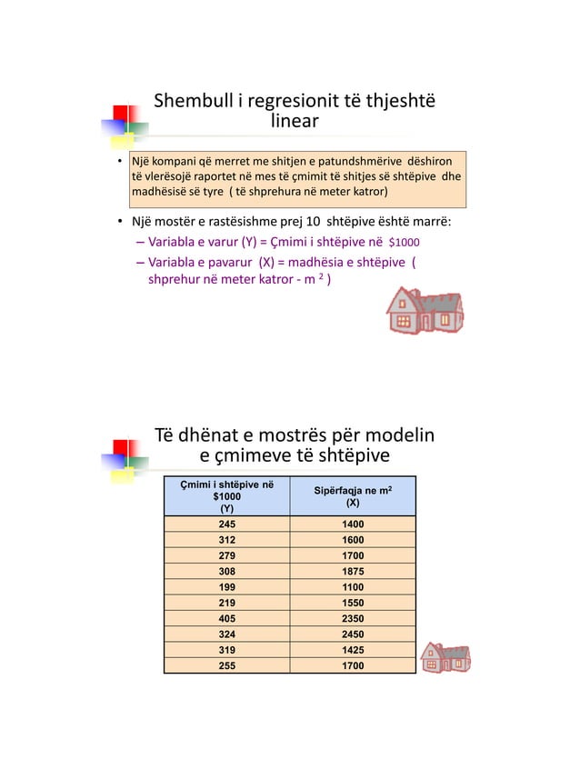 Analiza e thjeshte e regresionit | PDF