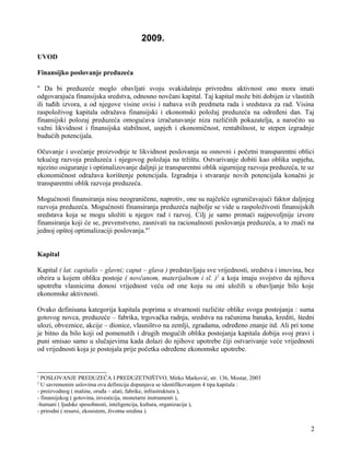 Analiza finansijske situacije preduzeca | PDF